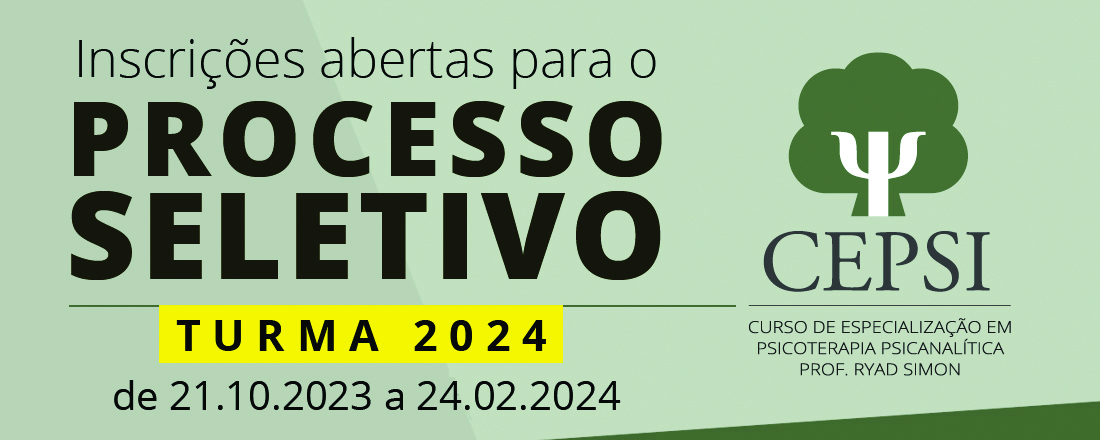 CEPSI – Curso de Especialização em Psicoterapia Psicanalítica Prof ...